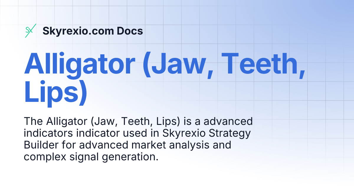 Alligator (Jaw, Teeth, Lips) | Skyrexio.com Docs