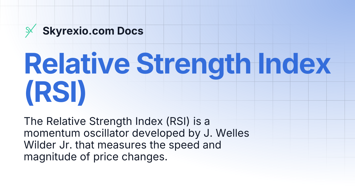 Relative Strength Index (RSI) | Skyrexio.com Docs