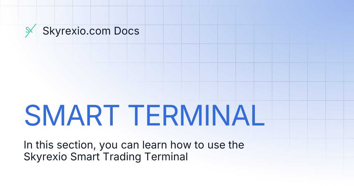 SMART TERMINAL | Skyrexio.com Docs